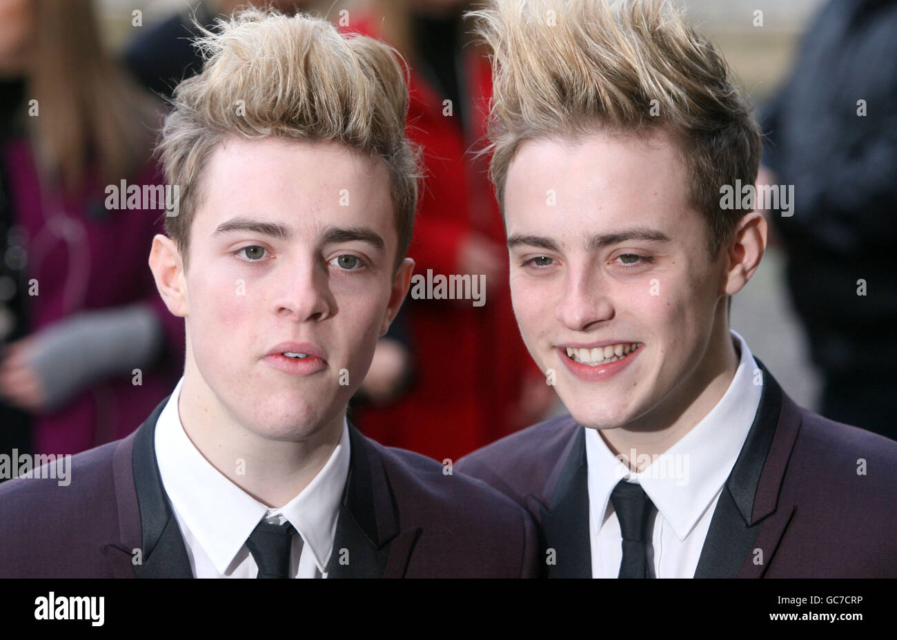 John and Edward Grimes, aka Jedward arrive for the Woman's Own Children ...