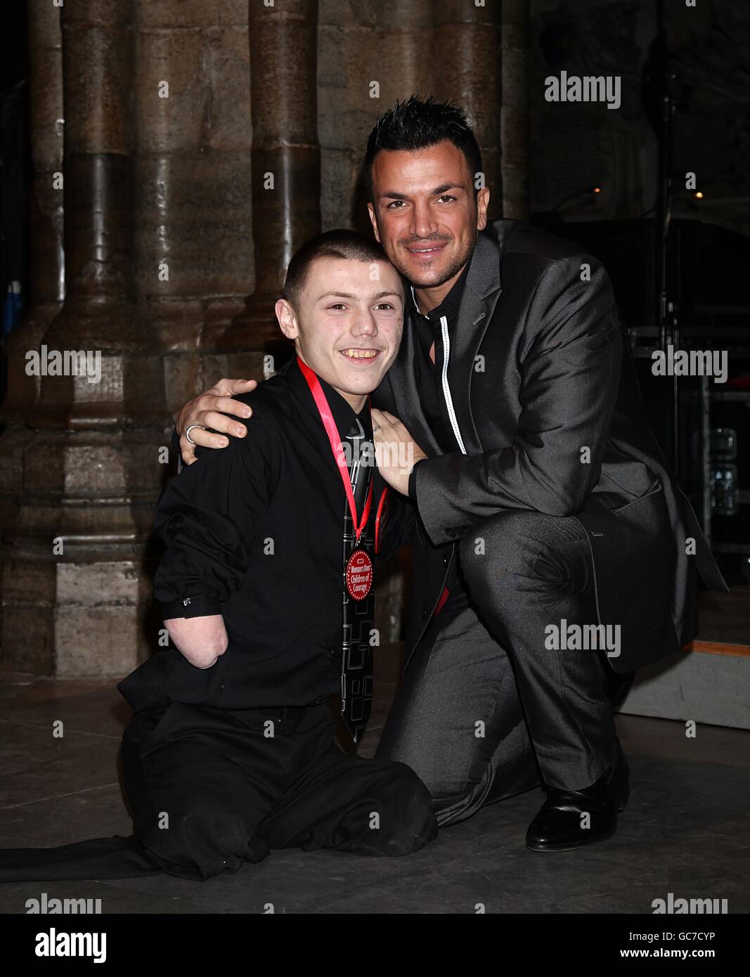 Lyndon Longhorne receives the Inspiration award, presented by Peter ...