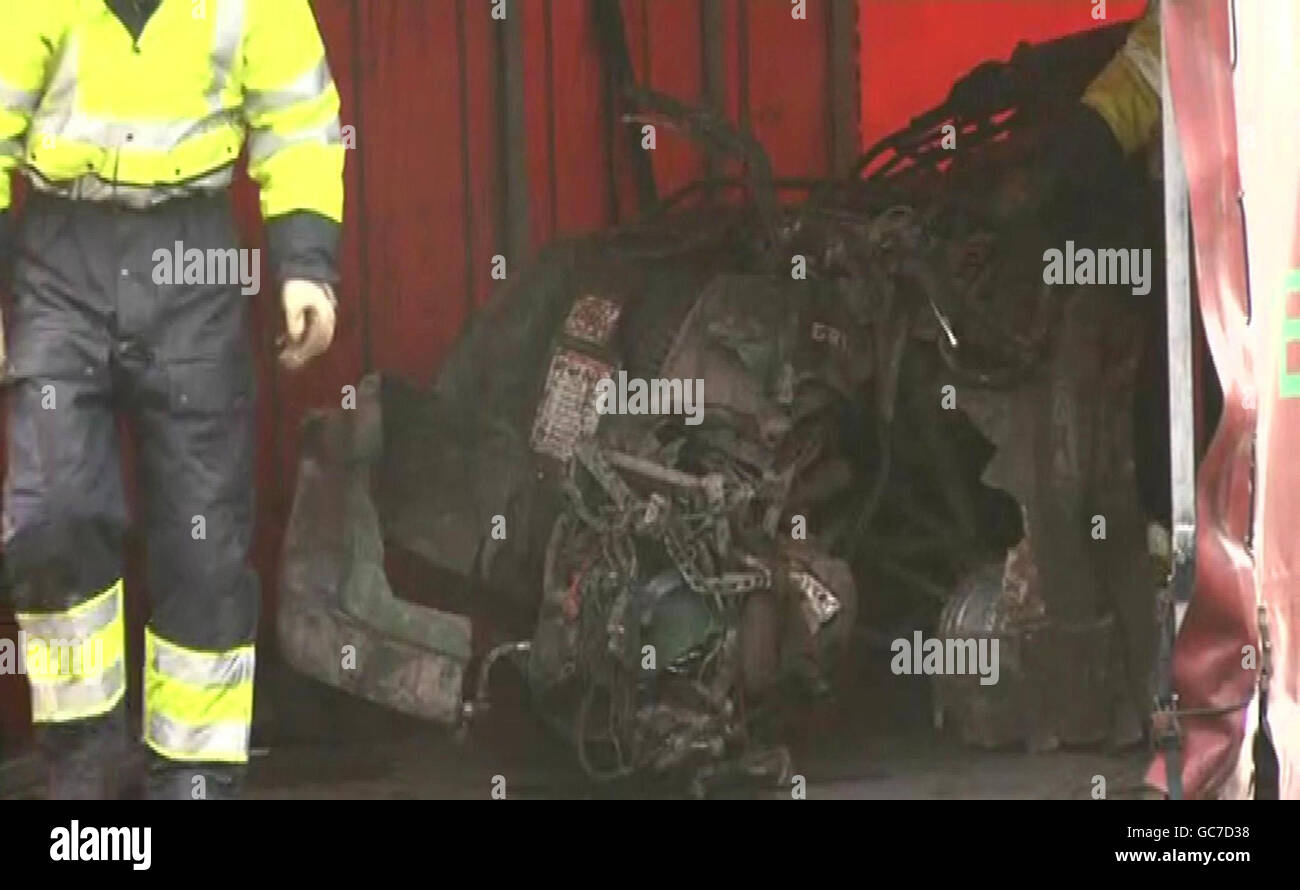 Two men travelling on quad bike hit killed by train hi-res stock ...