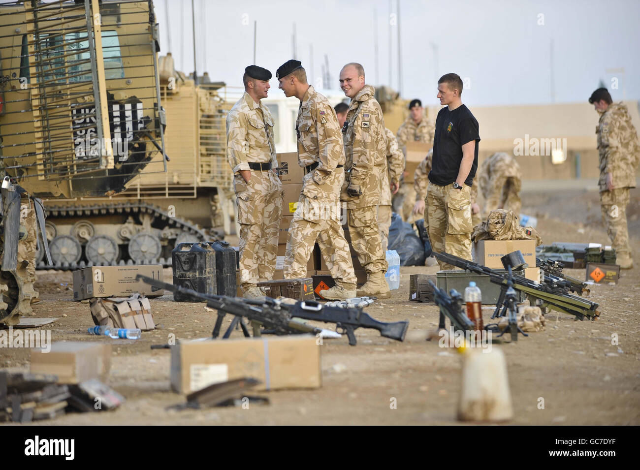 Soldiers from D Squadron 1st Royal Tank Regiment prepare Viking ...