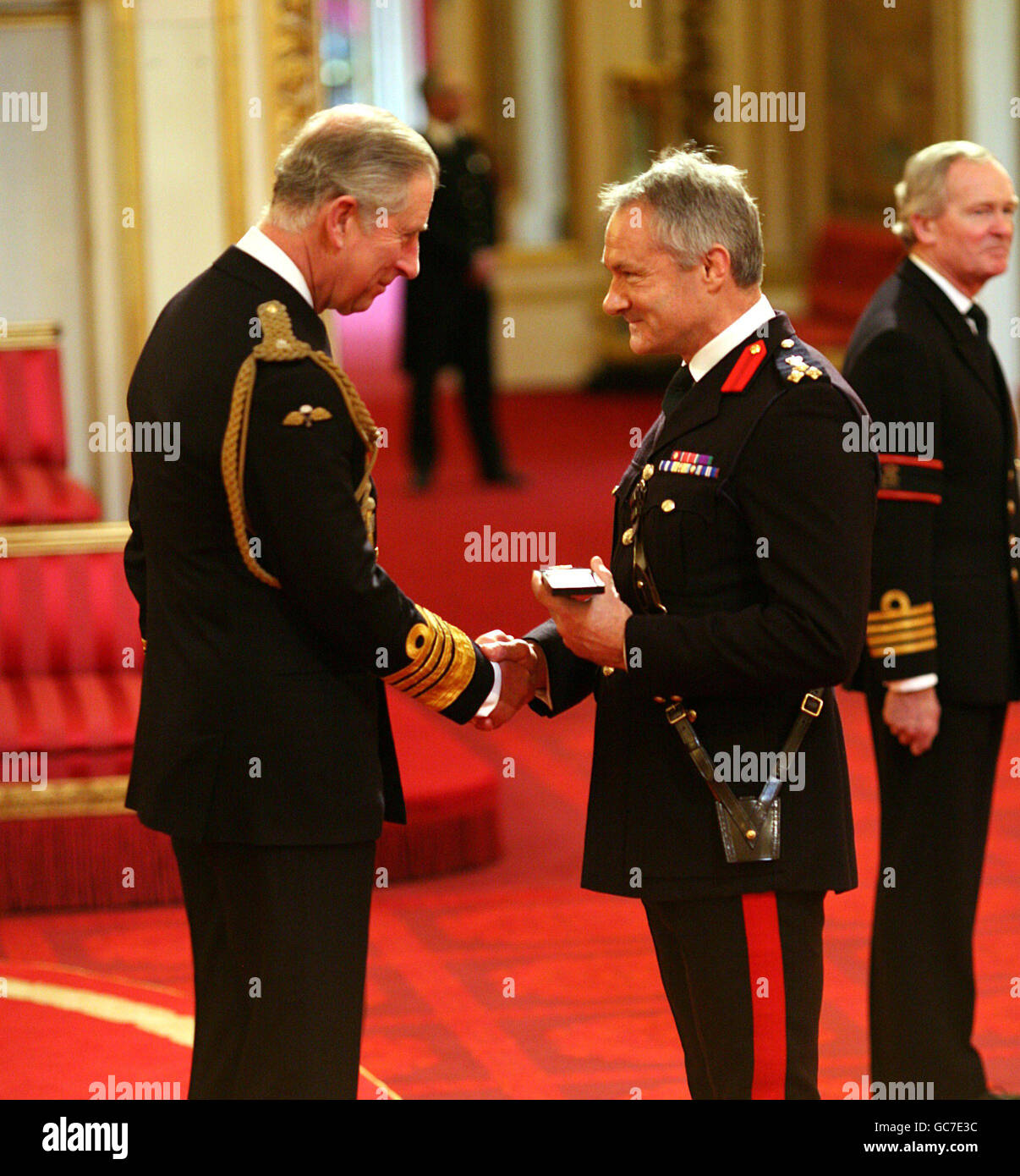 Brigadier Gordon Messenger, Royal Marines, receives a Bar to his ...