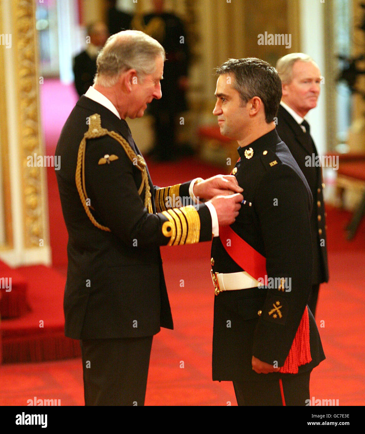 Sergeant Andrew Leaver, Royal Marines, is decorated with The Military ...