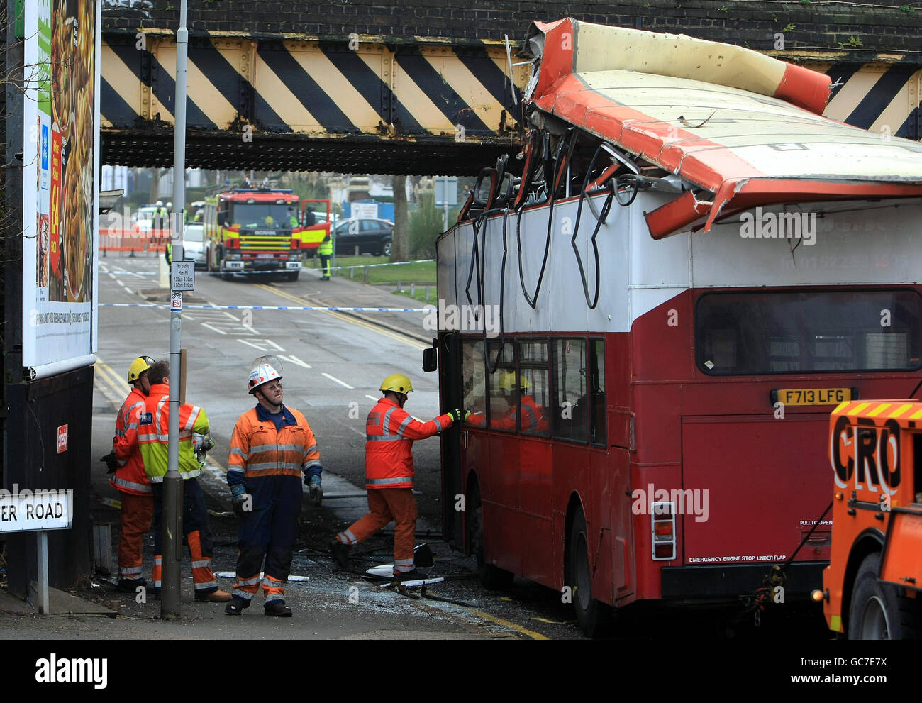 Bus Hit Bridge High Resolution Stock Photography and Images - Alamy