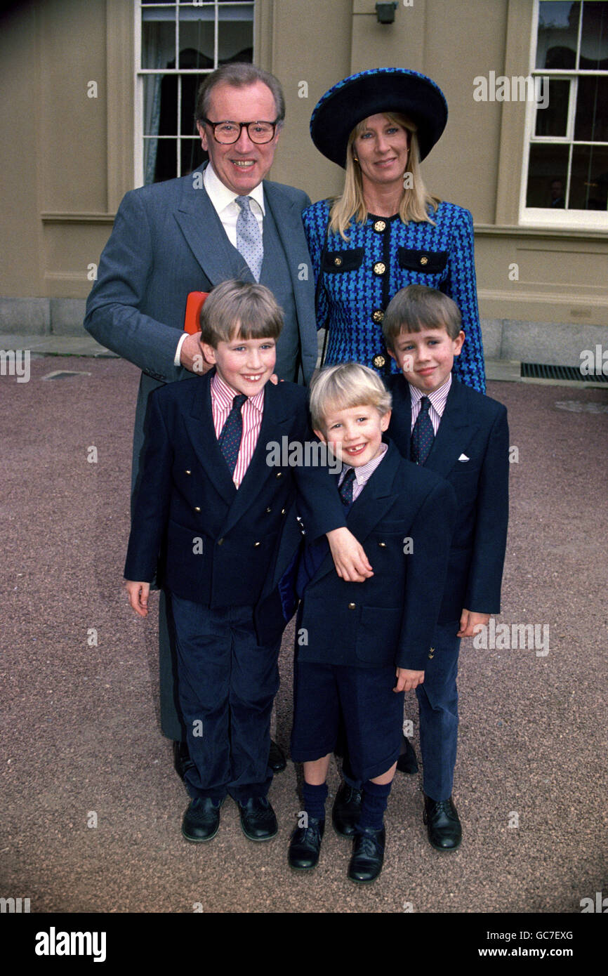 Sir David Frost His Wife Lady Carina High Resolution Stock Photography ...