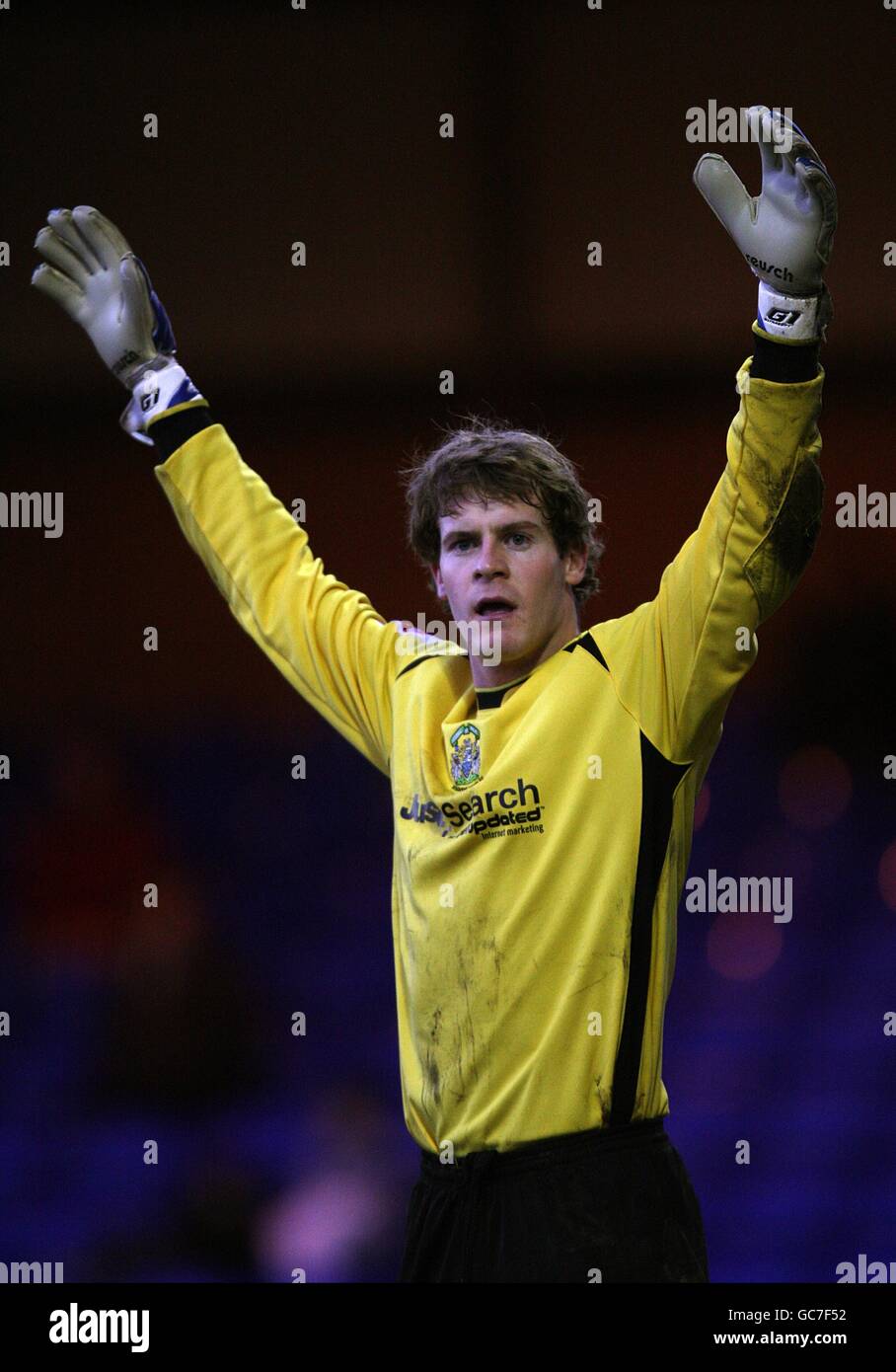 Stockport county goalkeeper owain fon williams hi-res stock photography ...