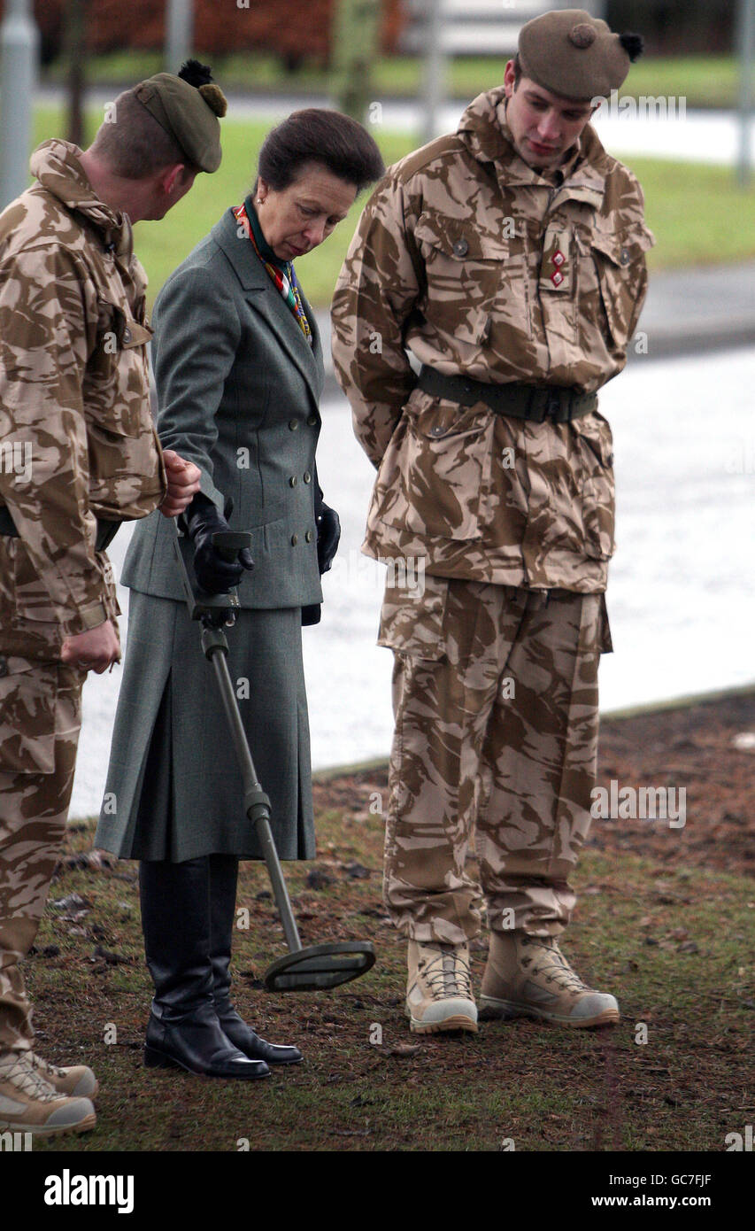 Princess Royal visits Royal Regiment Stock Photo - Alamy
