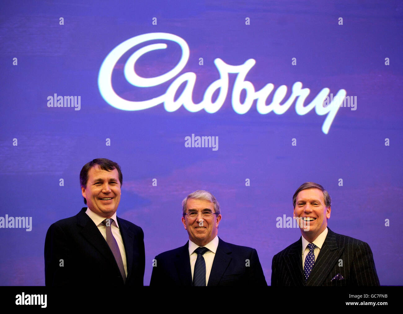 Cadbury chairman roger carr and todd stitzer hi-res stock photography ...