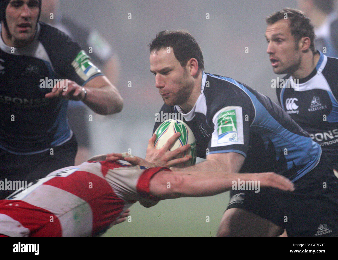 Glasgow warriors graeme morrison in action against gloucester hi-res ...