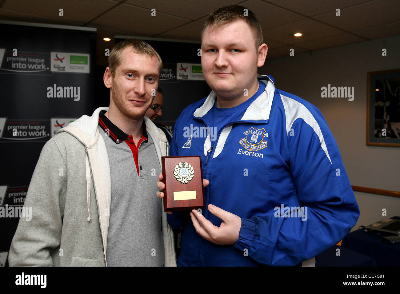Soccer - Tony Hibbert Presentations - Goodison Park Stock Photo - Alamy