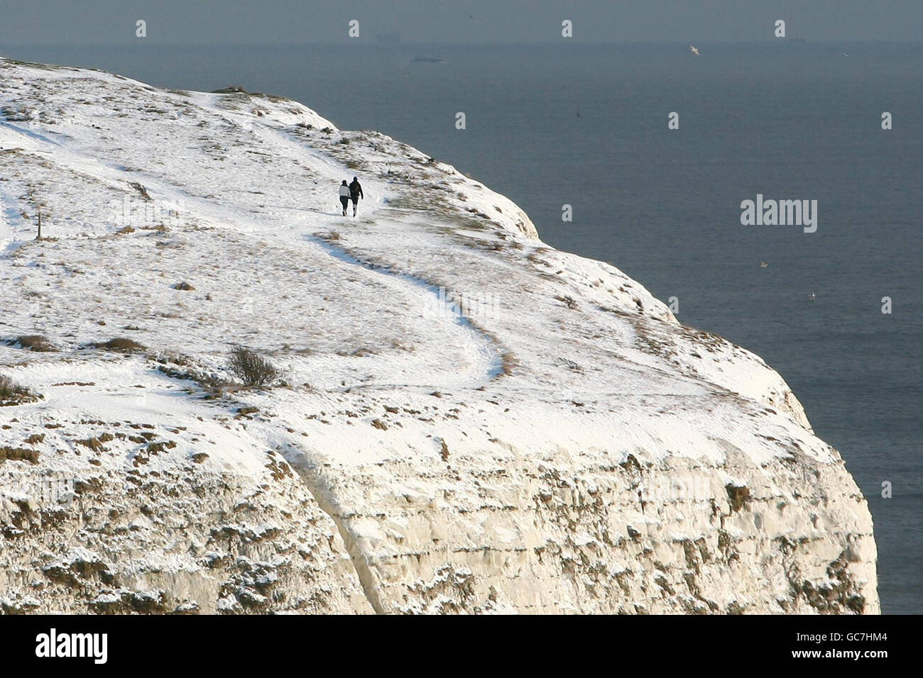 White Cliffs Dover Winter Stock Photos & White Cliffs Dover Winter ...