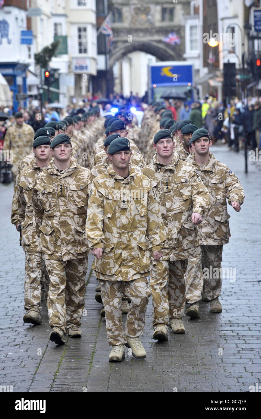4th Battalion The Rifles (4 Rifles) parade Stock Photo - Alamy