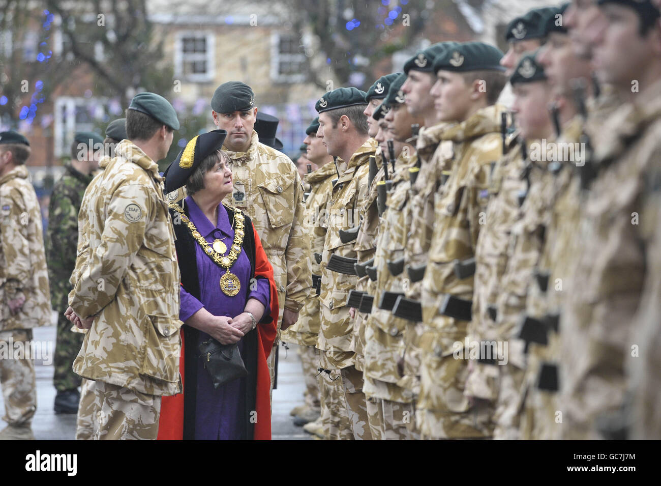 4th Battalion The Rifles (4 Rifles) parade Stock Photo - Alamy
