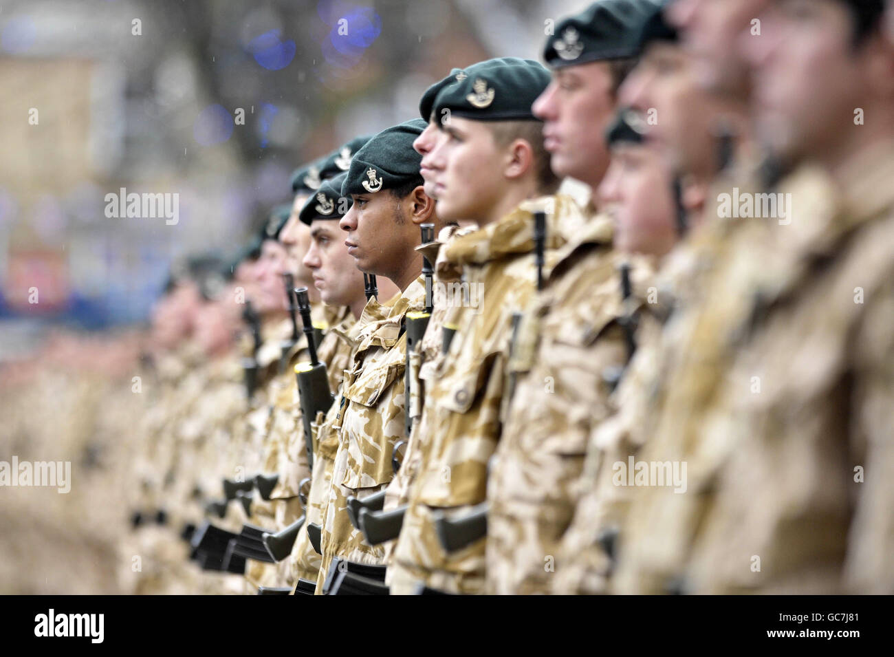 4th Battalion The Rifles (4 Rifles) parade Stock Photo - Alamy