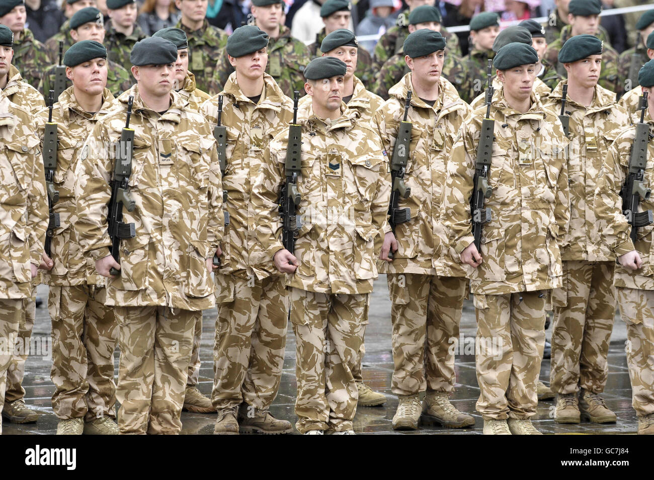 4th Battalion The Rifles (4 Rifles) parade Stock Photo - Alamy