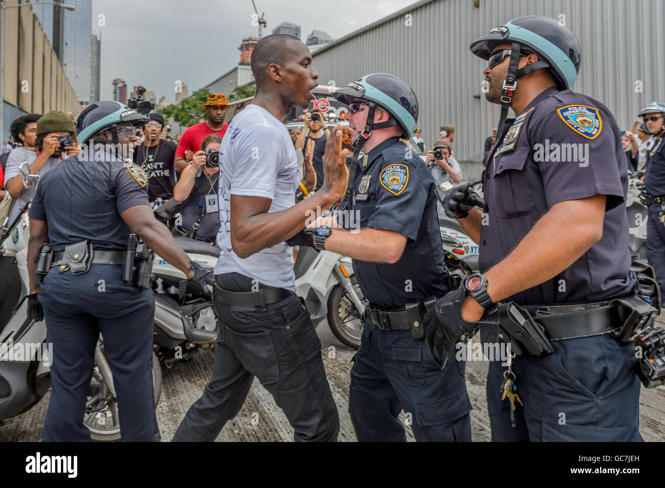 New York, United States. 07th July, 2016. The NYPD made multiple ...