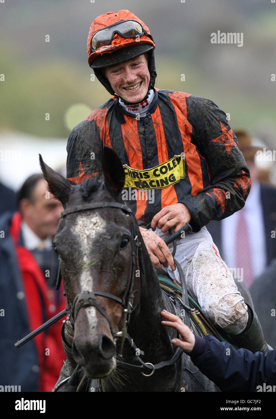 Jockey Sam Twiston-Davies celebrates after riding Razor Royale to ...