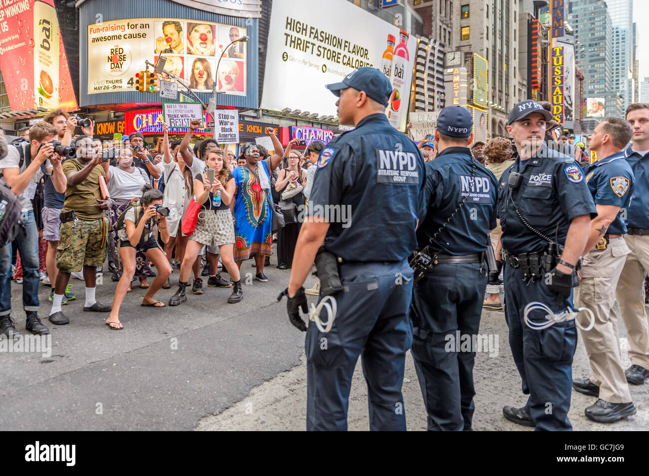 New York, United States. 07th July, 2016. The NYPD made multiple ...