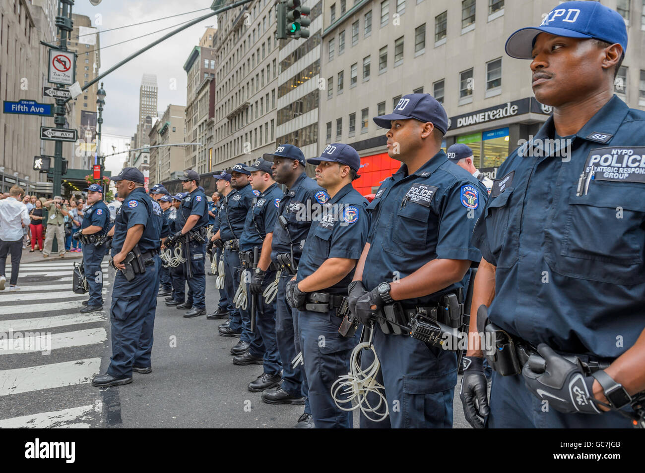 New York, United States. 07th July, 2016. The NYPD made multiple ...