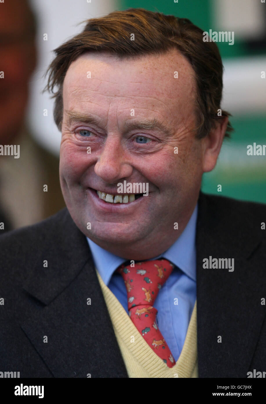 Trainer Nicky Henderson smiles after watching his horse French Opera ...