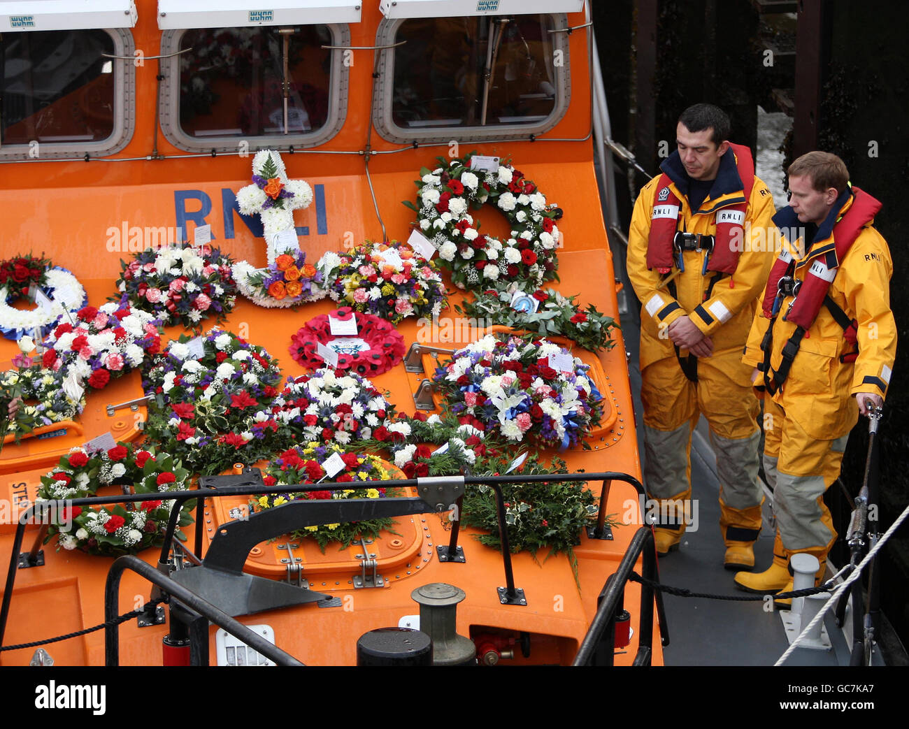 News memorial lifeboat hi-res stock photography and images - Alamy