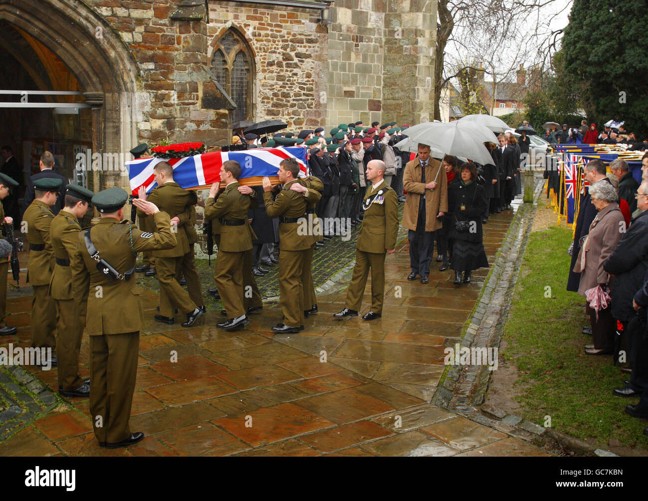 Funeral of Rifleman Philip Allen Stock Photo - Alamy