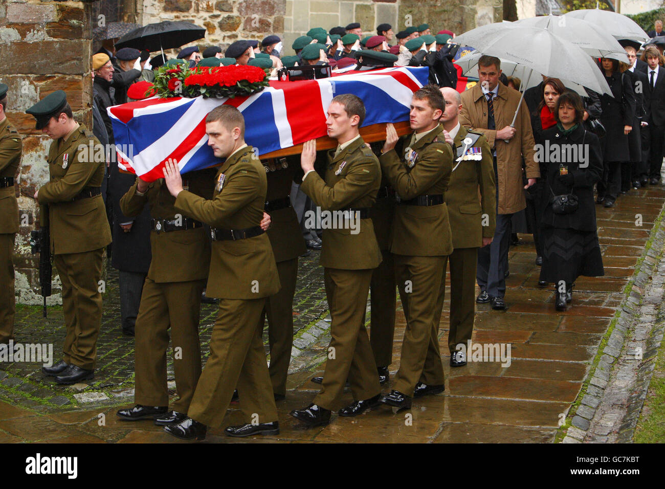 Funeral of Rifleman Philip Allen Stock Photo - Alamy