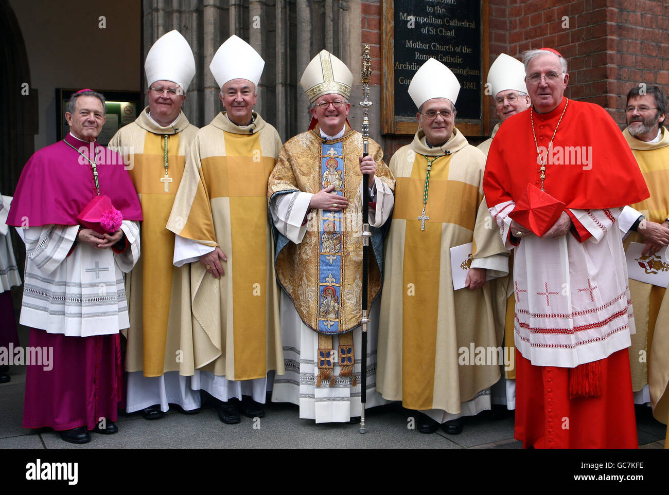 The Most Reverend Bernard Longley (centre) after his installation as ...