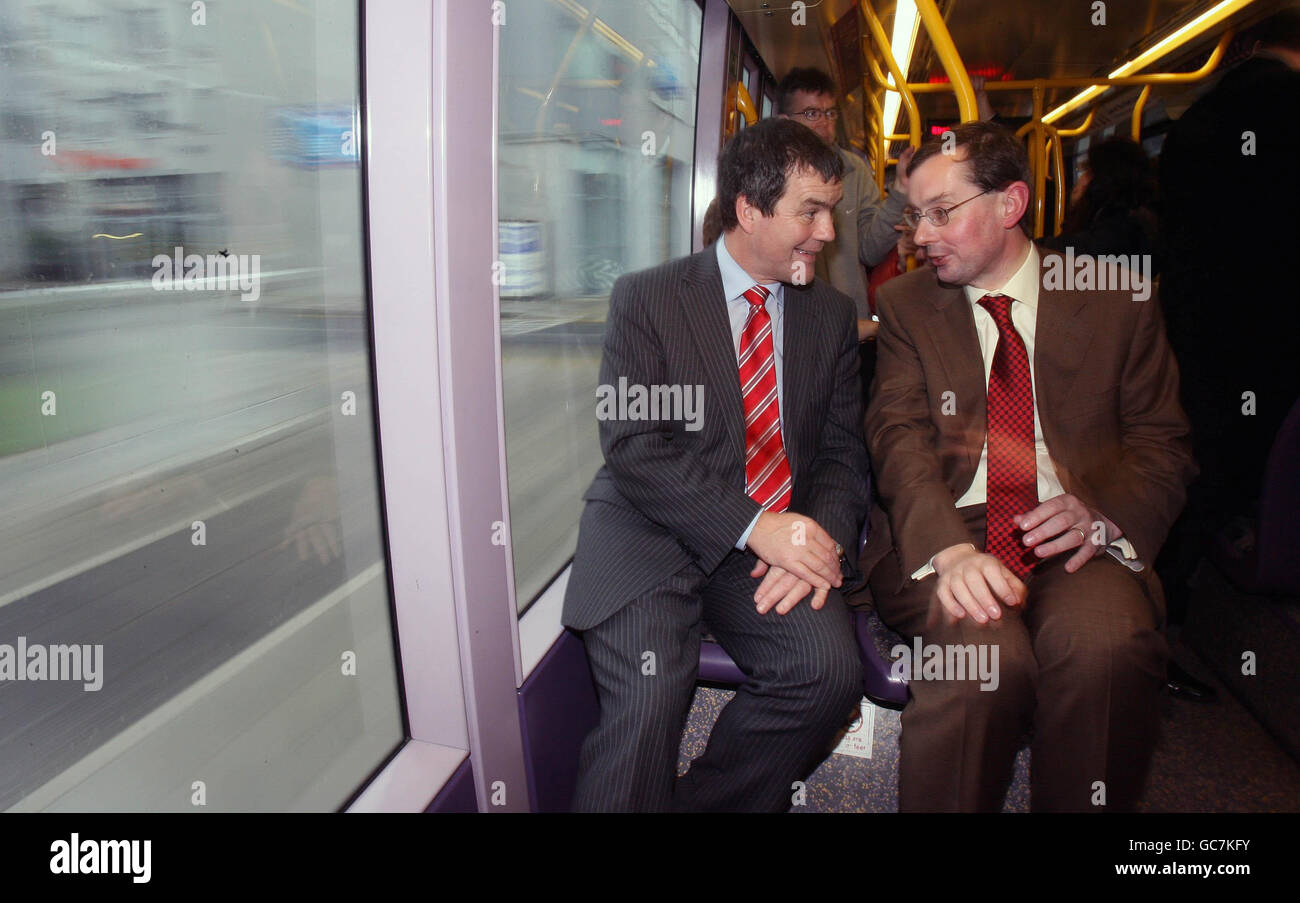 Transport Minister Noel Dempsey (left) and Frank Allen CEO of the ...