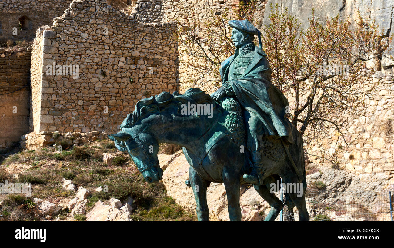 Equestrian statue of Ramon Cabrera Stock Photo - Alamy