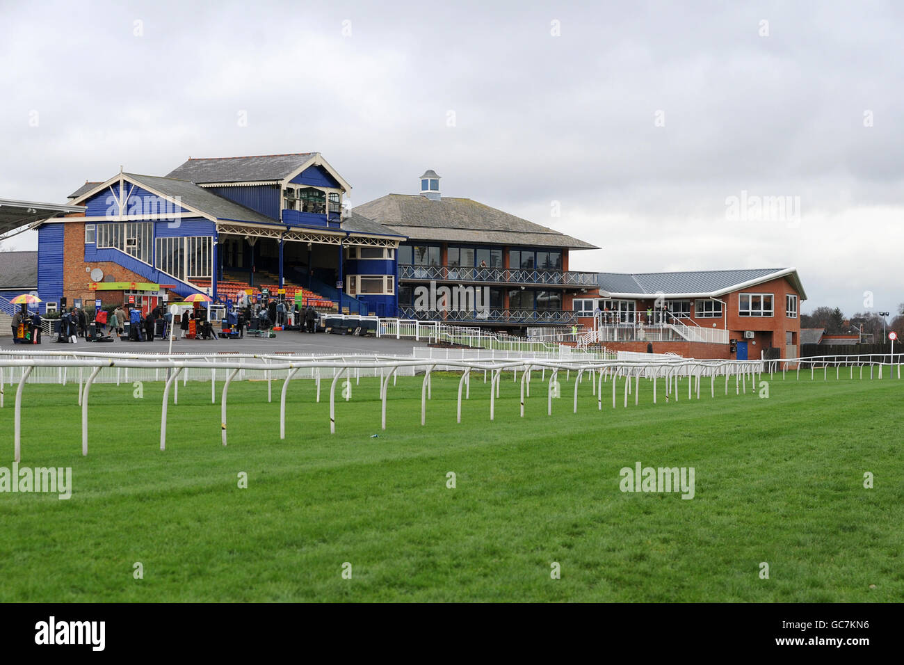 Grandstand grand stand stands facilities gv lewpics hi-res stock ...