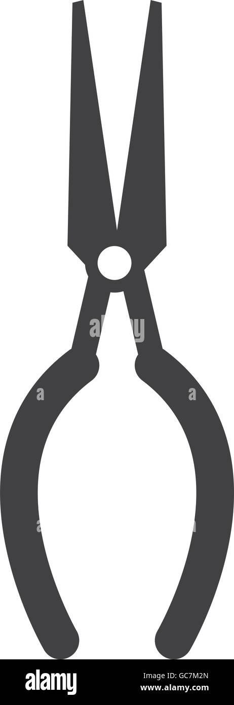Pliers tool icon. Construction and repair design. Vector graphic Stock ...