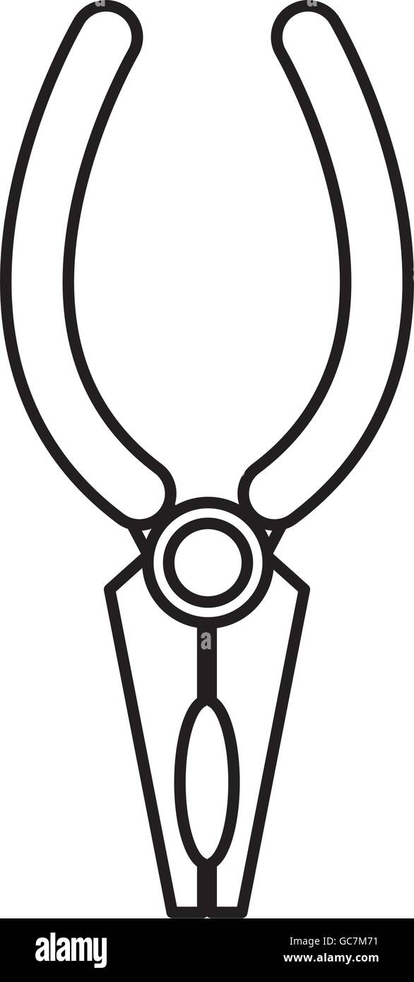 Pliers tool icon. Construction and repair design. Vector graphic Stock ...