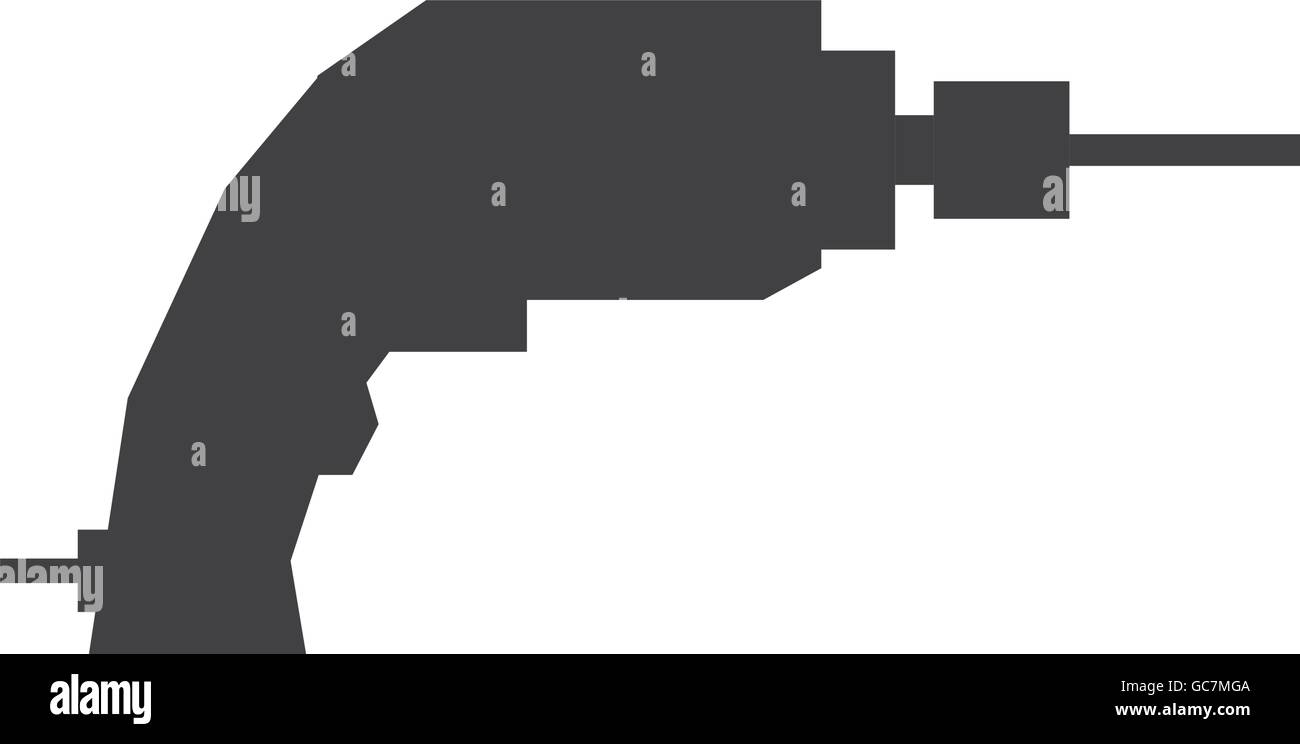 Drill tool icon. Construction and repair design. Vector graphic Stock ...