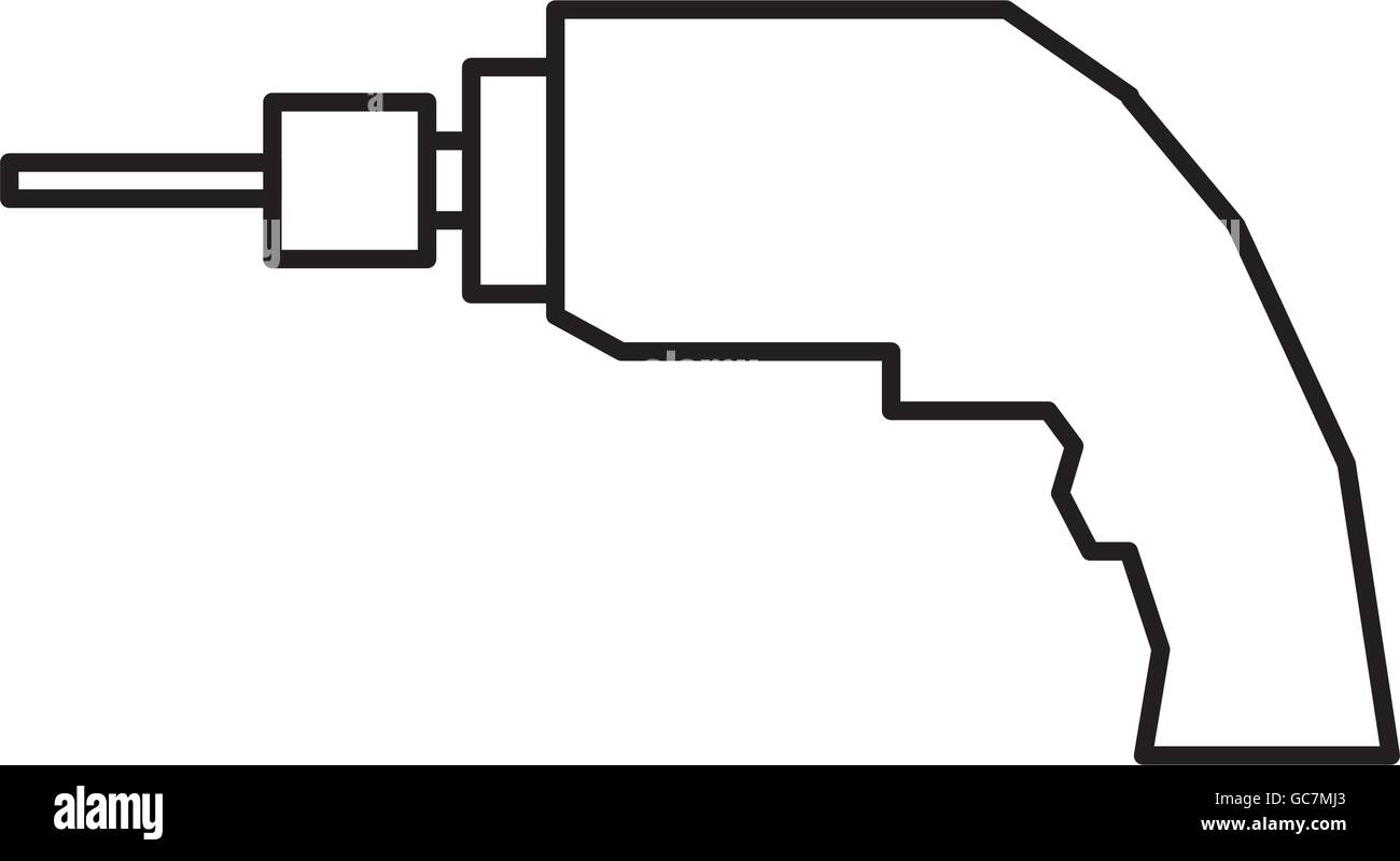 Drill tool icon. Construction and repair design. Vector graphic Stock ...