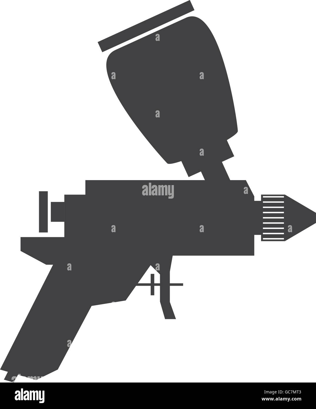 Spray paint tool icon. Construction and repair design. Vector gr Stock ...