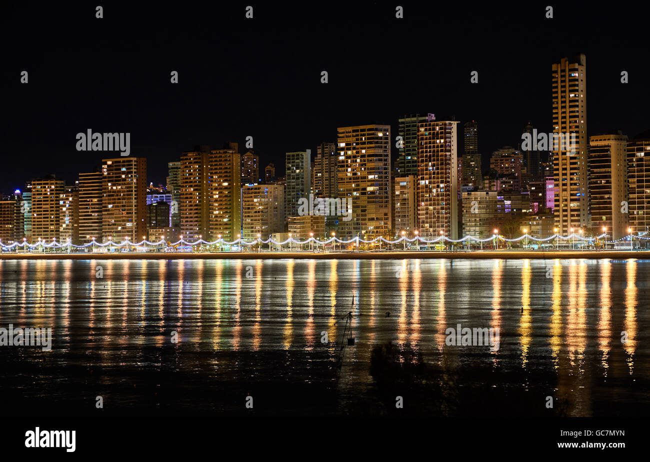 Benidorm night hi-res stock photography and images - Alamy