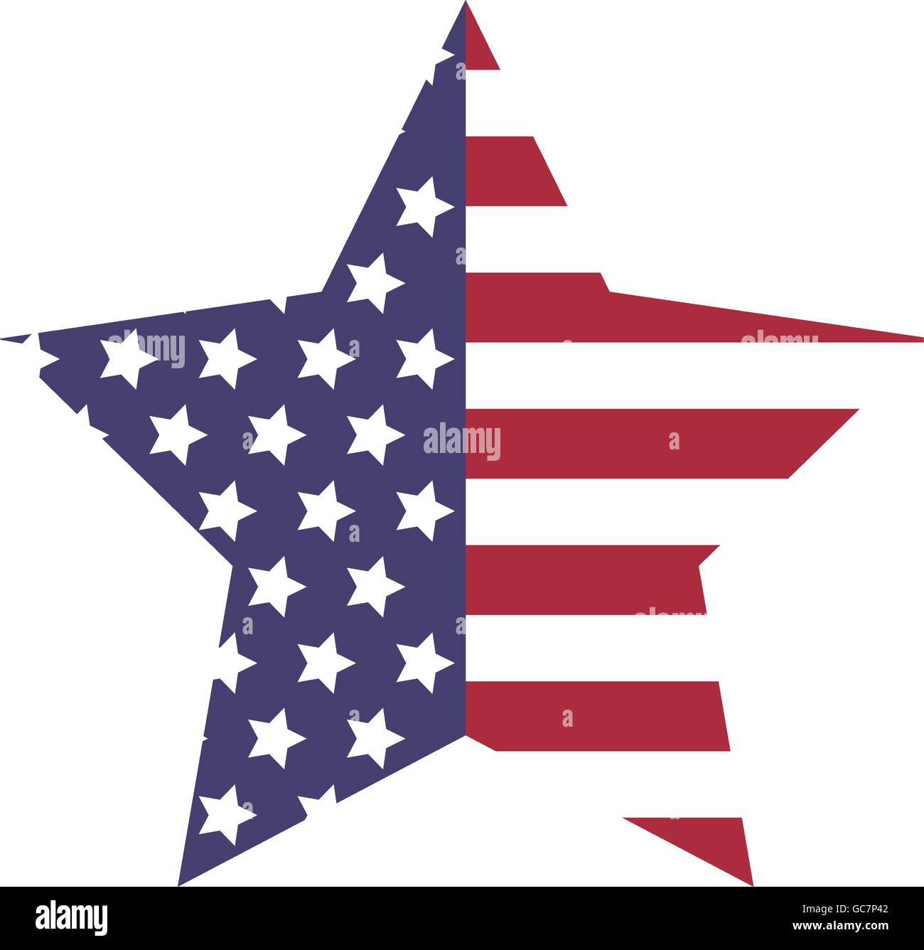 Star shape icon. USA design. Vector graphic Stock Vector Image & Art ...