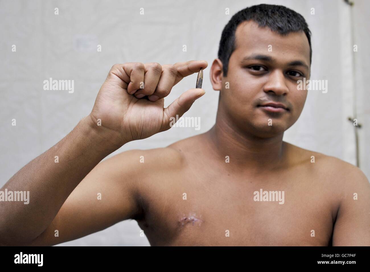 Soldier ready for action after shooting Stock Photo - Alamy