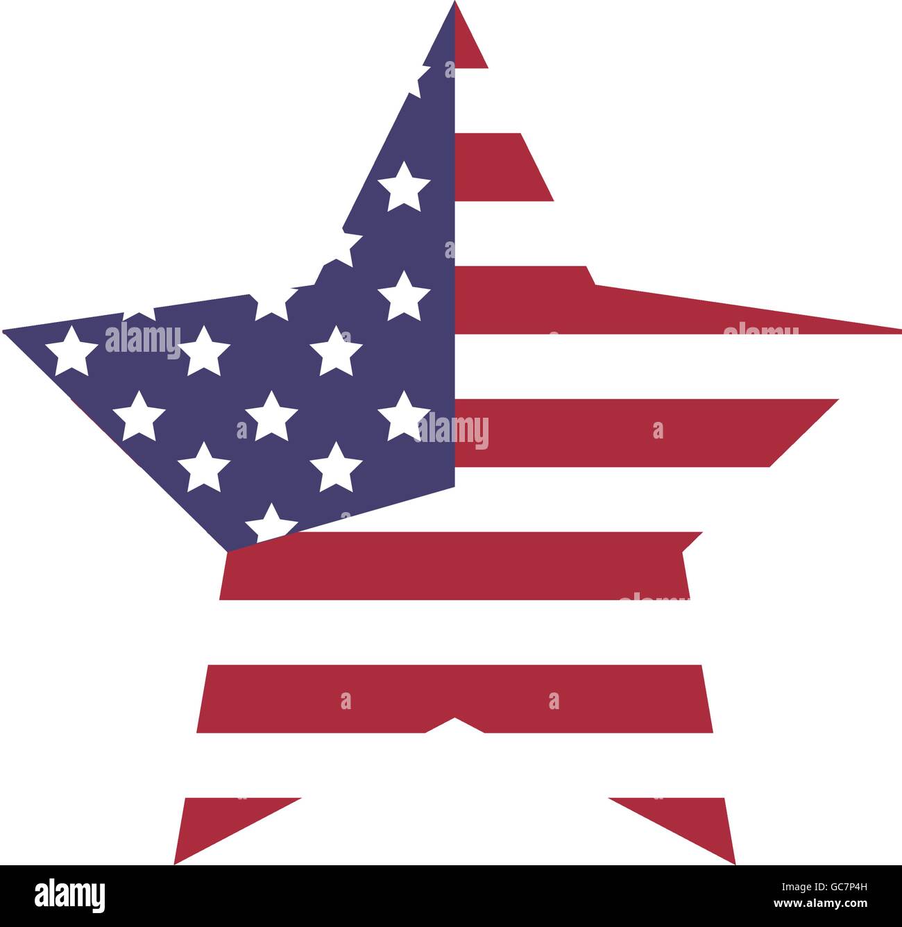Star shape icon. USA design. Vector graphic Stock Vector Image & Art ...