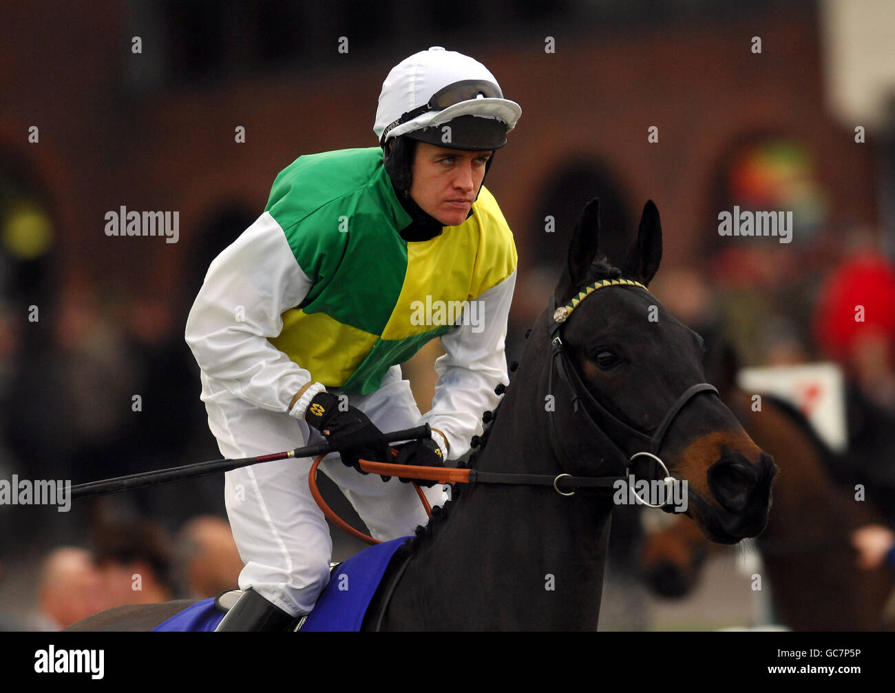 Jockey Barry Geraghty on Trabolgan prior to The Neptune Investment ...