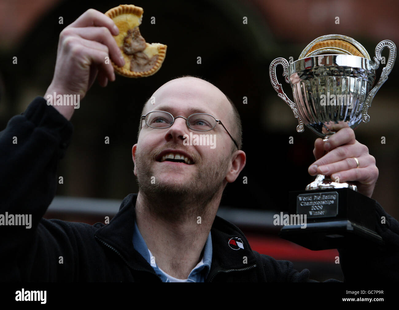 World Pie Eating Championships Stock Photo - Alamy