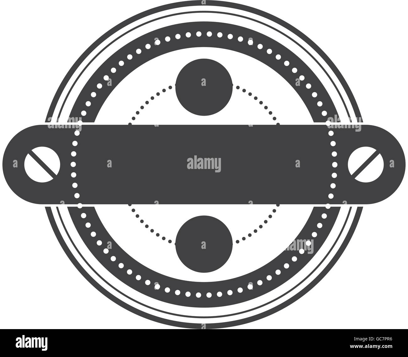 Seal stamp with ribbon icon. Label and banner design. Vector gra Stock ...