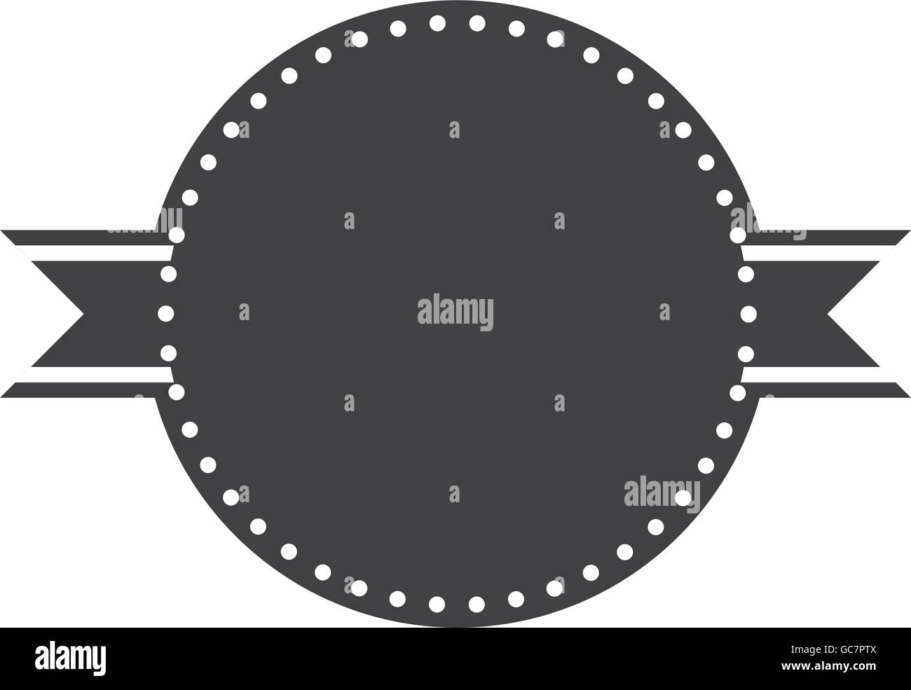 Seal stamp with ribbon icon. Label and banner design. Vector gra Stock ...