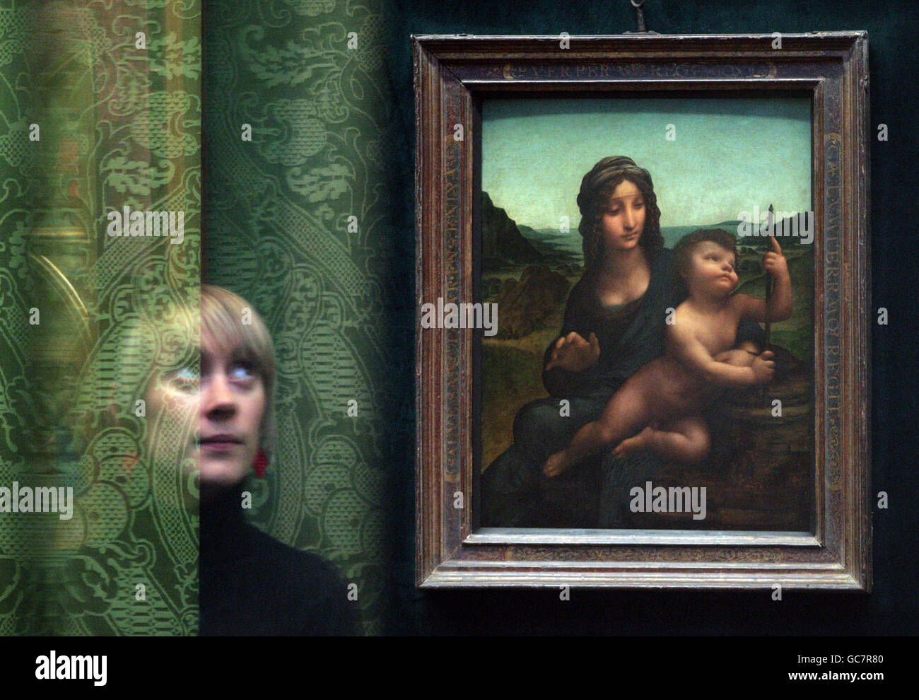 Madonna of the yarnwinder goes on display hi-res stock photography and ...