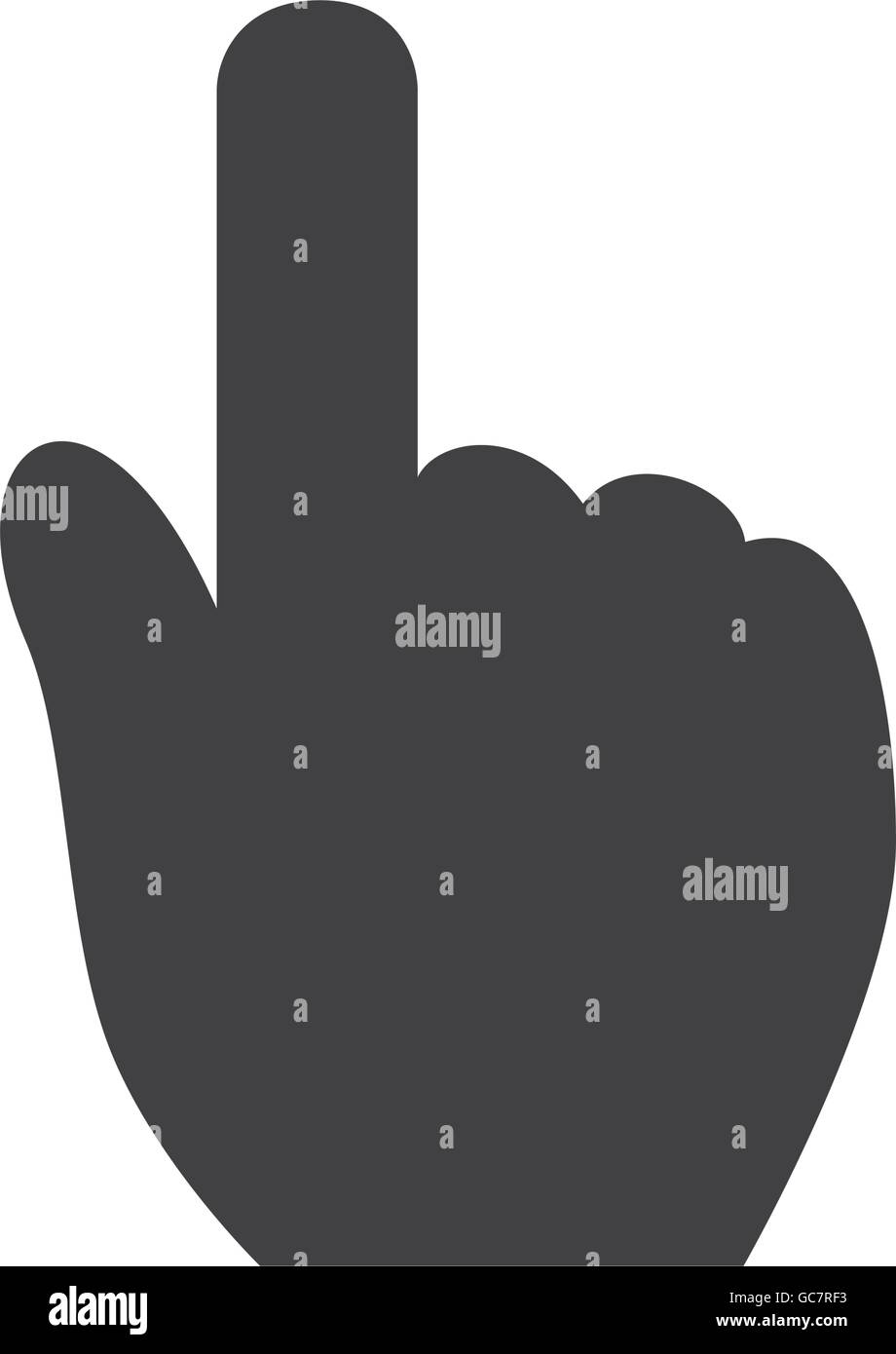 Gesture with fingers icon. Human hand design. Vector graphic Stock ...