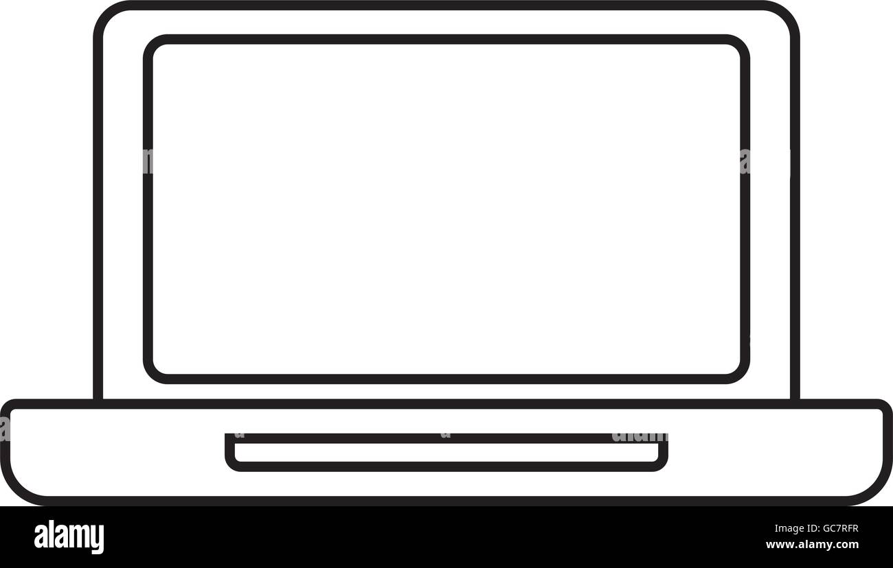 Laptop icon. Technology and gadget design. Vector graphic Stock Vector ...