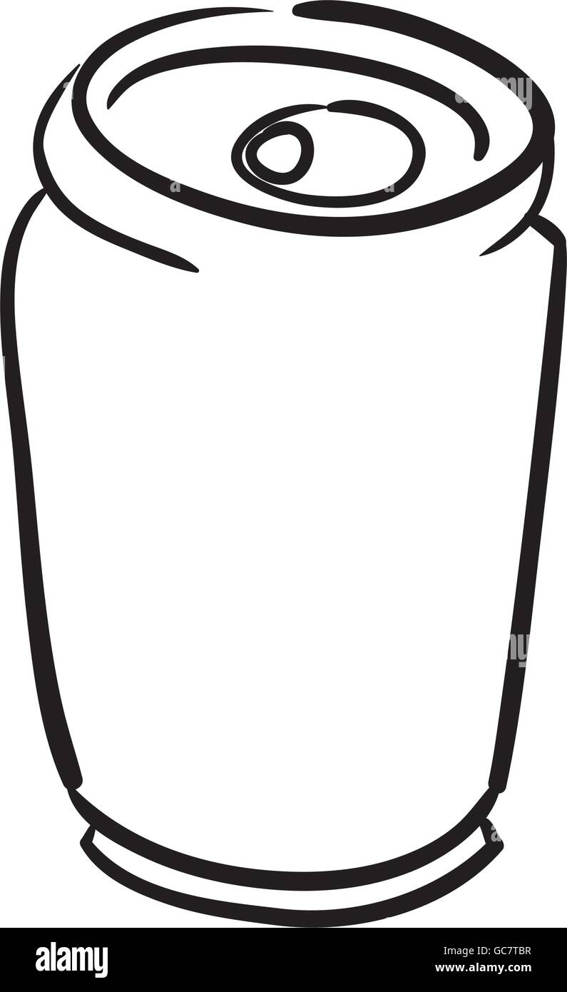 can icon. Soda and drink design. Vector graphic Stock Vector Image ...