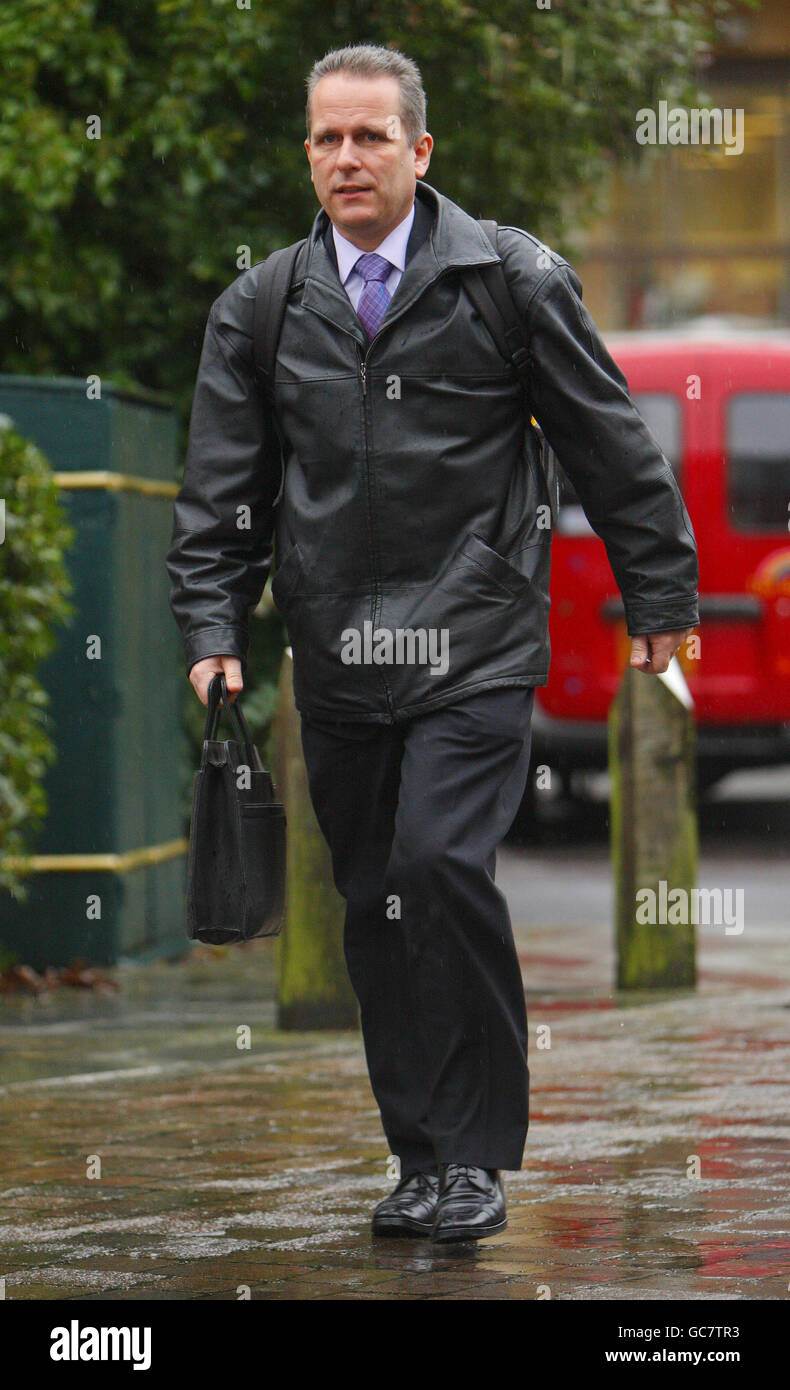 Chief Superintendent Adrian Harper, 45, of Surrey Police leaves Winchester Crown Court after a ...