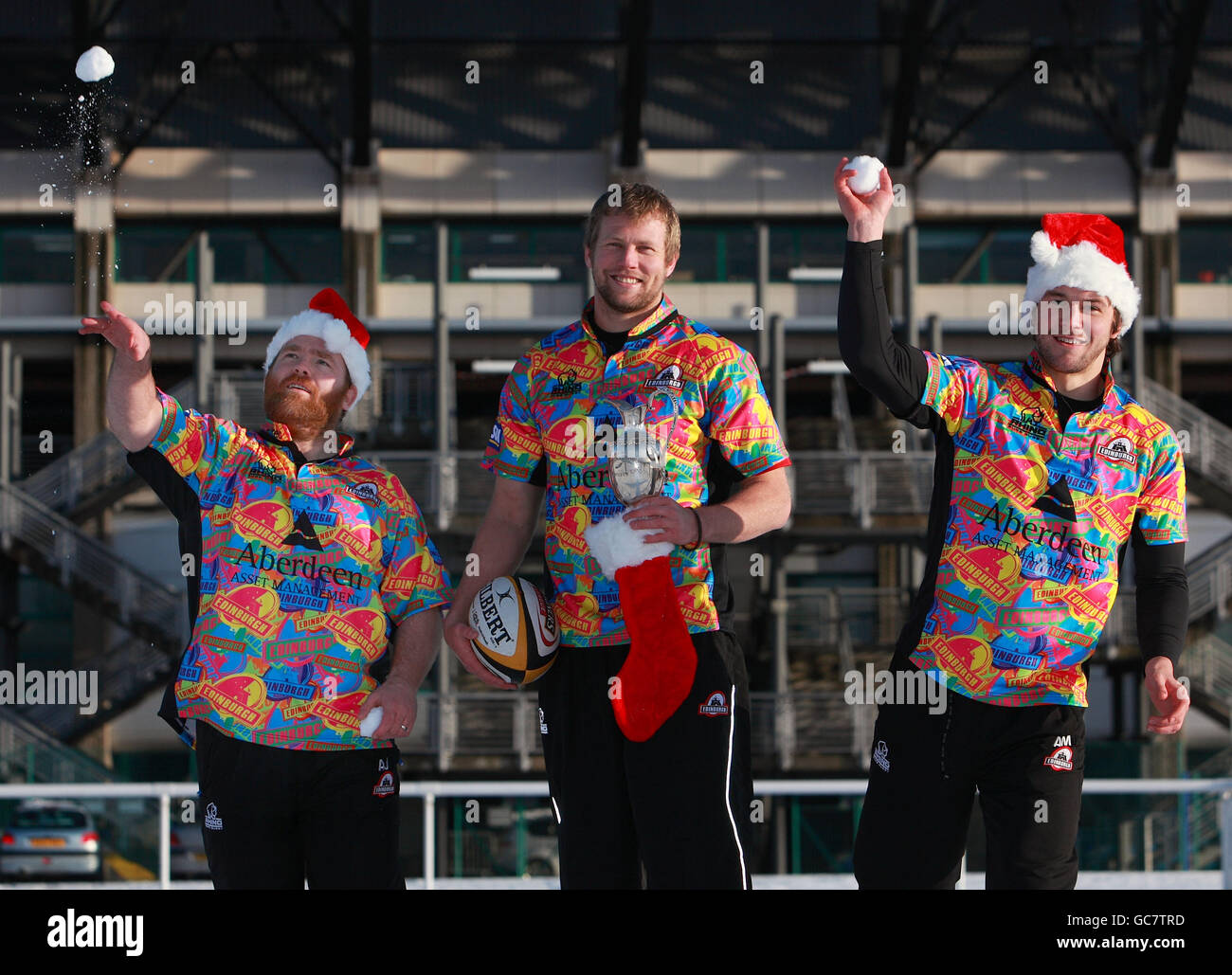 Edinburgh rugby players l r craig hamilton hi-res stock photography and ...
