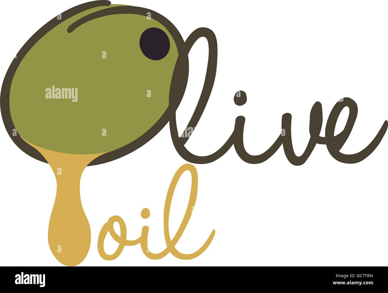 Olive fruit icon. Organic and healthy food design. Vector graph Stock ...